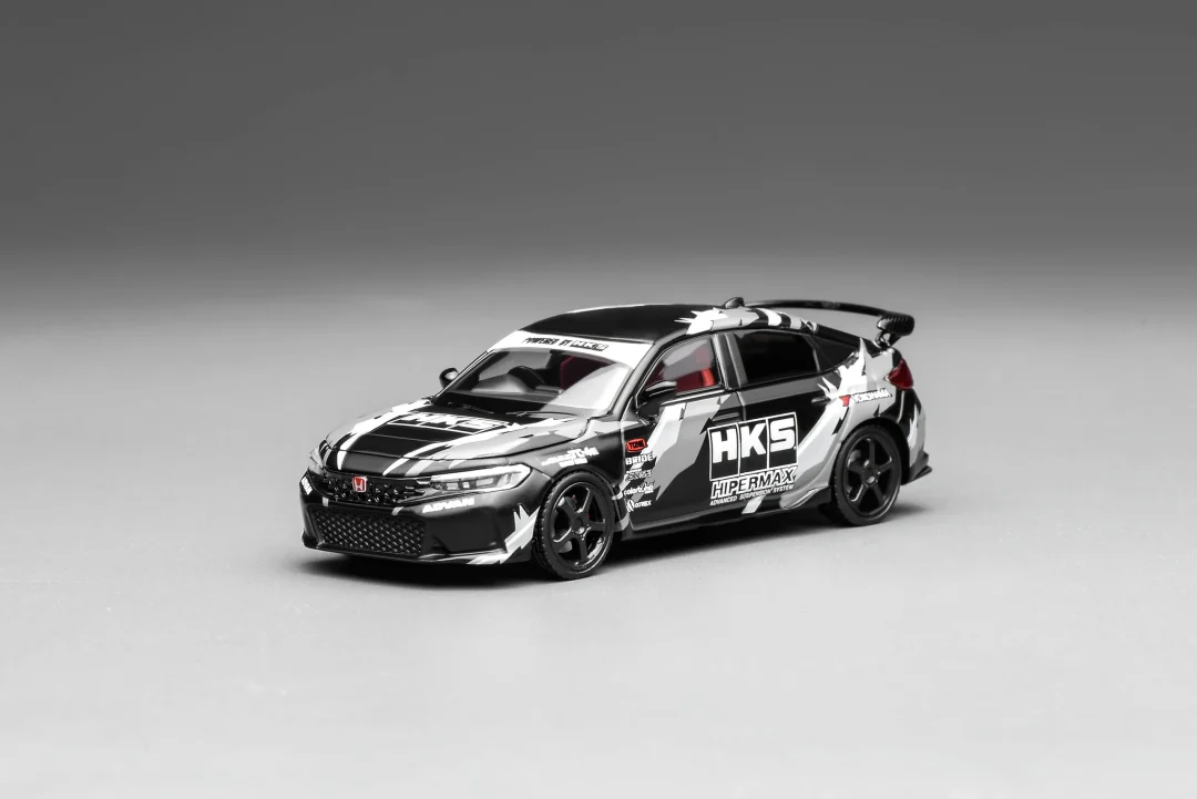 MH 1:64 Honda Civic TYPE R (FL5) HKS Livery Matte Black