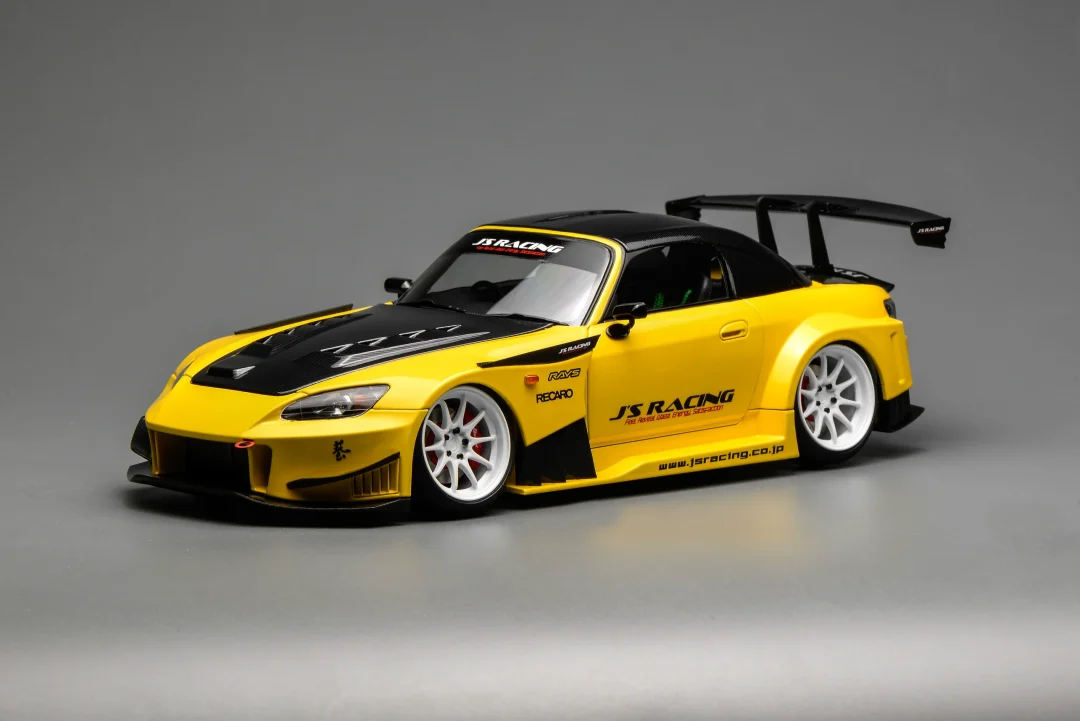 MH 1:18 Honda S2000 J'S RACING New Indy Yellow Pearl